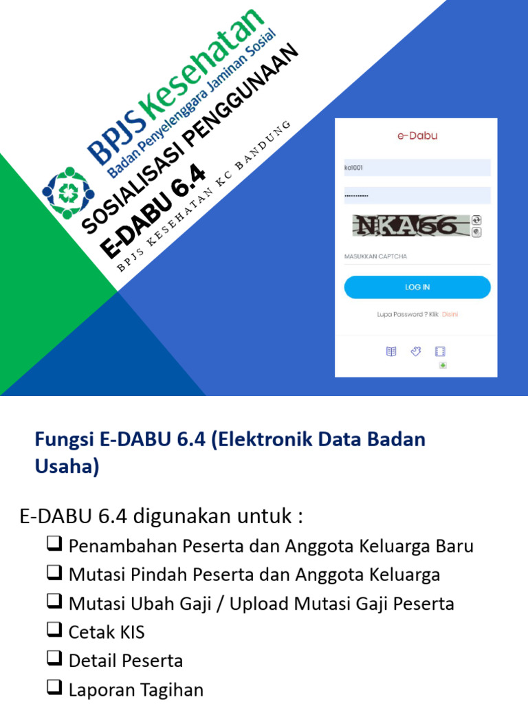 Sosialisasi Penggunaan Edabu 6.4 050821 | PDF