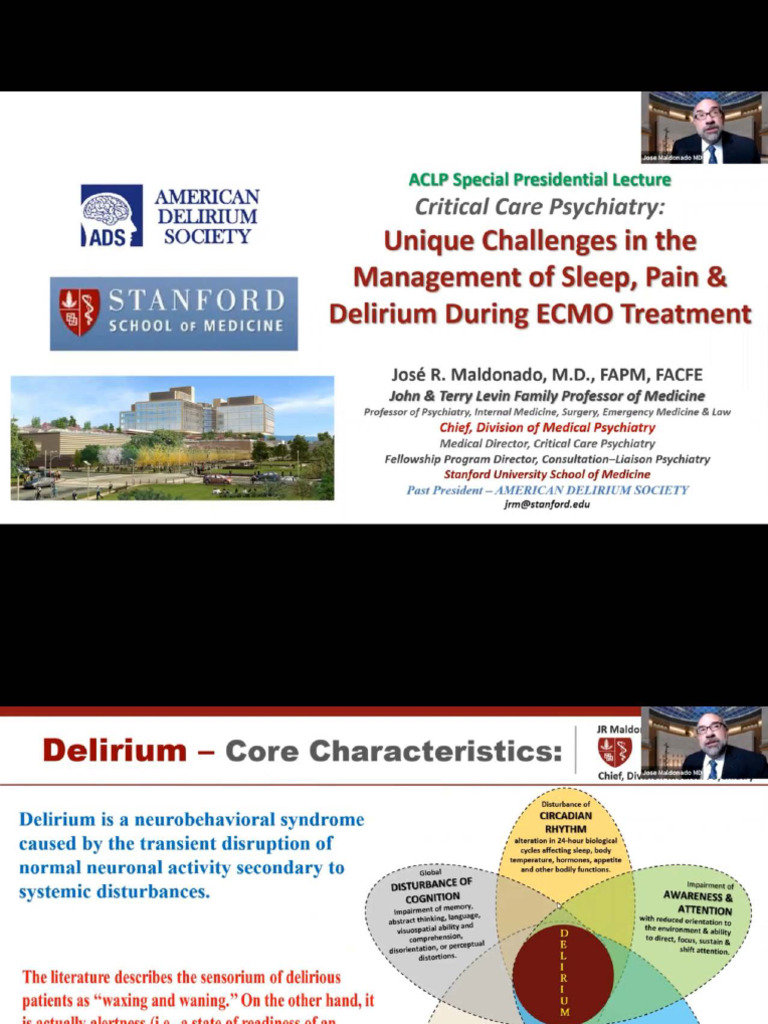Management of Sleep, Pain & Delirium During ECMO Treatment | PDF