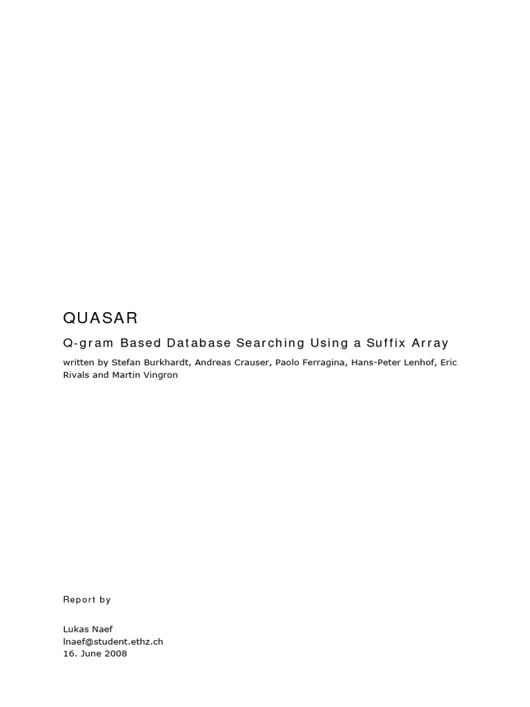 Quasar | PDF