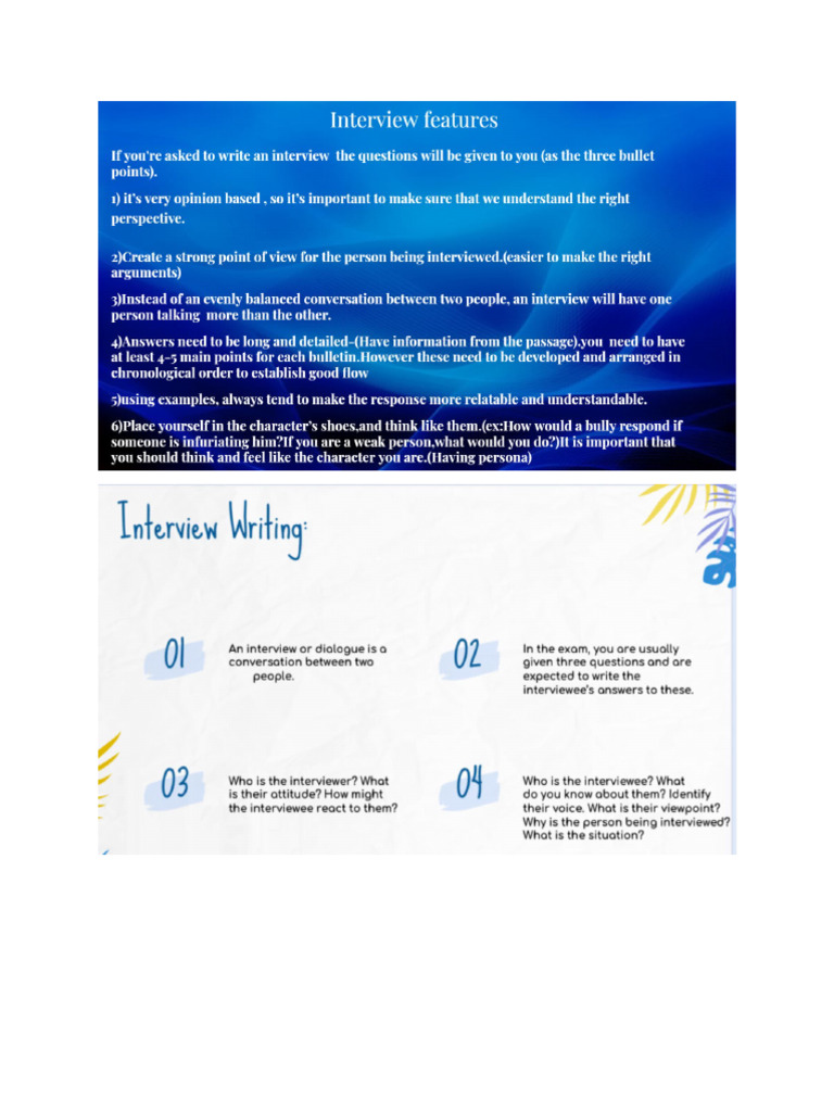 Interview IGCSE English DW | PDF