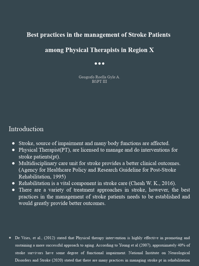Geografo | PDF | Physical Therapy | Stroke