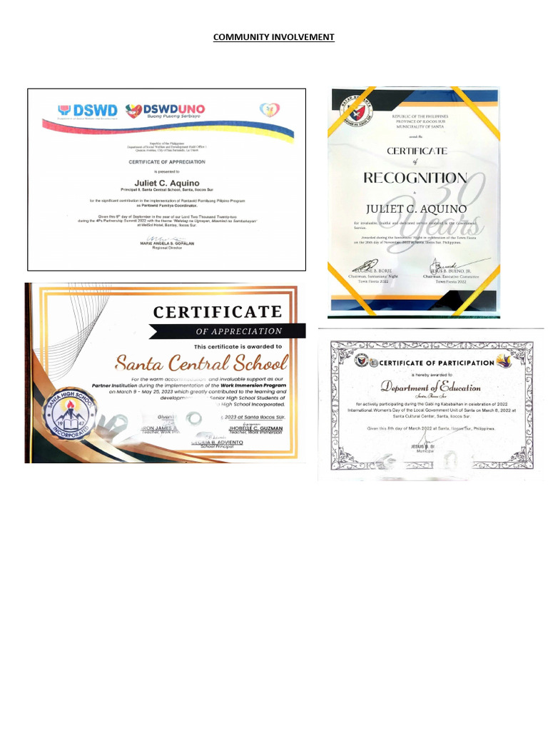 Community Involvement | PDF