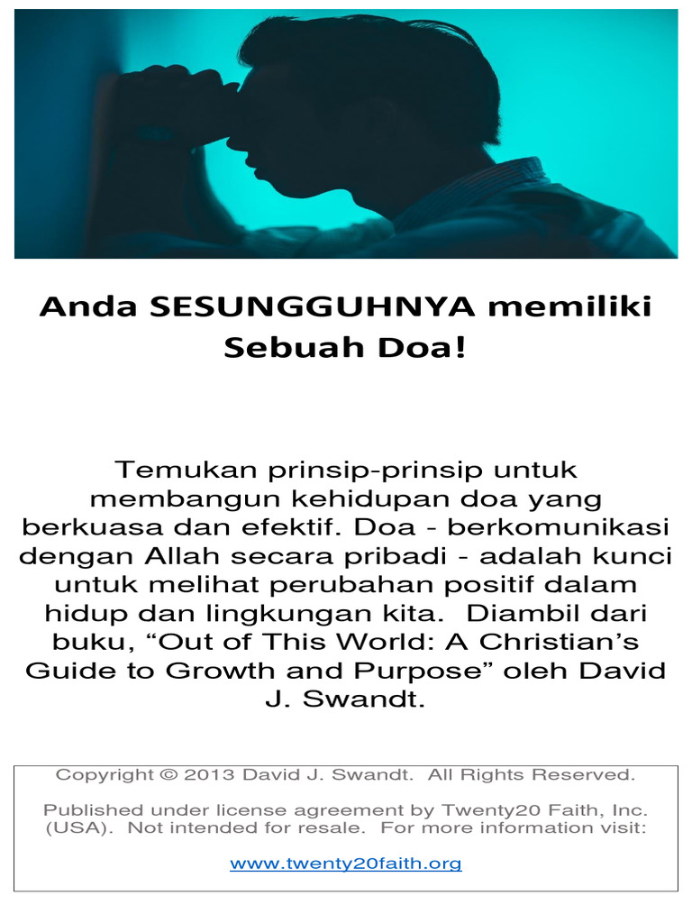 Anda SESUNGGUHNYA Memiliki Sebuah Doa! | PDF | Pengembangan Diri ...
