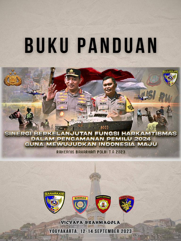 Konsep Buku Panduan Rakernis Baharkam Polri | PDF