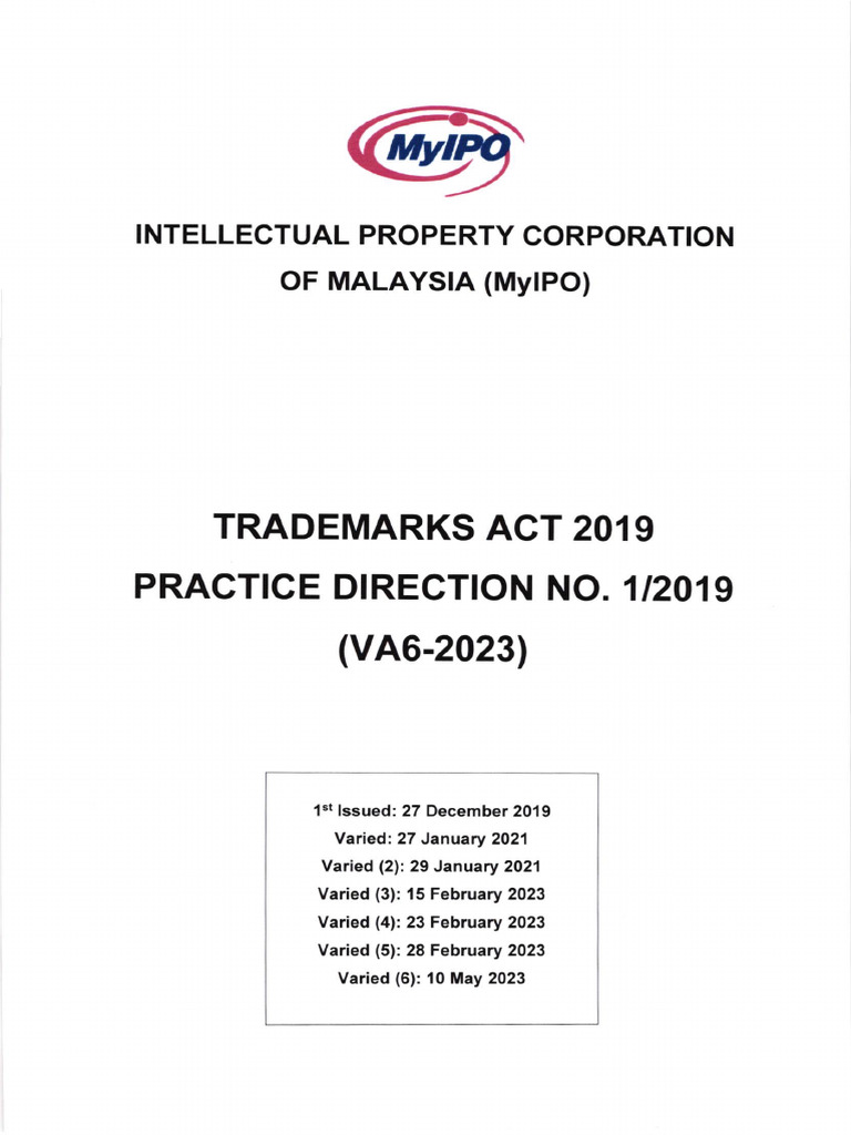 Practice Direction No 1 2019 Va6 2023 Pdf Domain Name Registrar