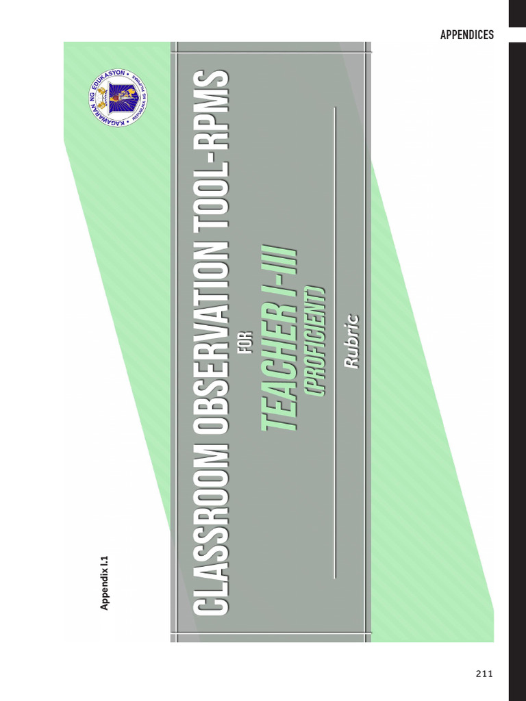 COT Rubrics | Download Free PDF | Learning | Teachers