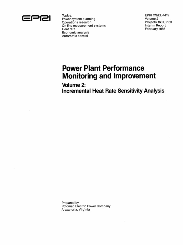 CS - El - 4415 - V2 - Power Plant Performance Monitoring and ... CS - El - 4415 - V2 - Power Plant Performance Monitoring and ...