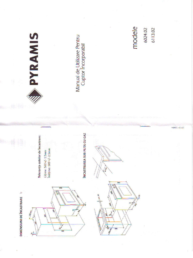 Manual de Utilizare Cuptor Incorporabil Pyramis 3015271 M | PDF