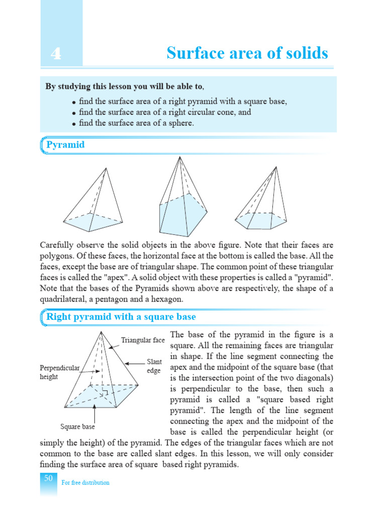 Grade 11 Surface Area | PDF | Sphere | Area
