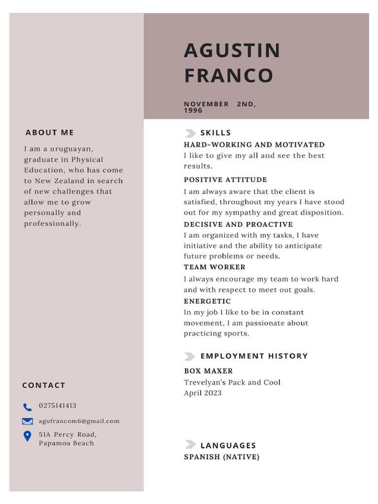 CV Agustin Franco PDF | PDF