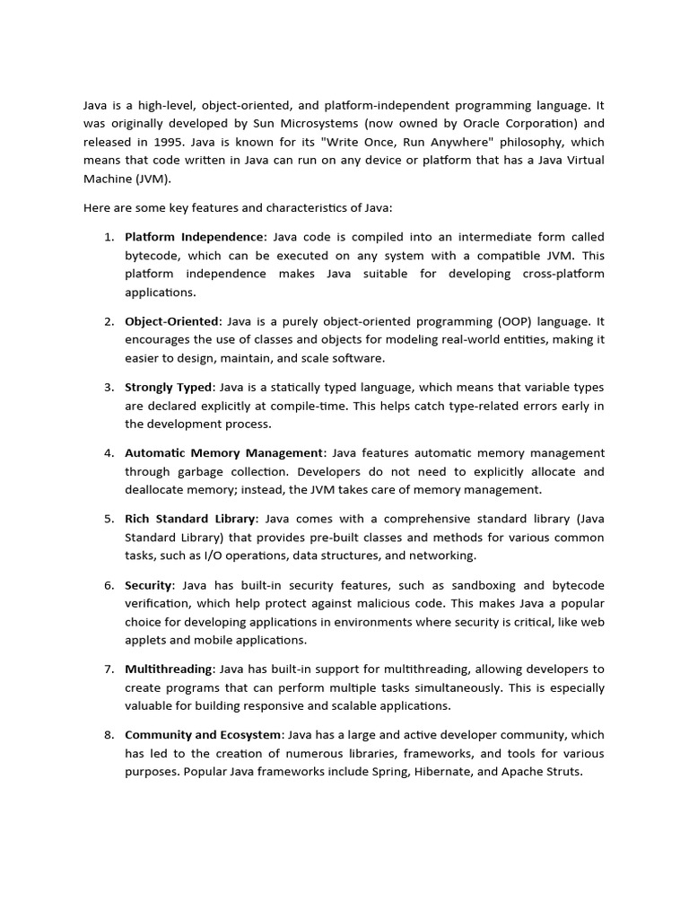 Java | PDF | Java (Programming Language) | Cross Platform Software