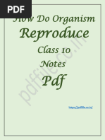 How Do Organisms Reproduce - Notes-Class 10 | PDF | Flowers | Reproduction