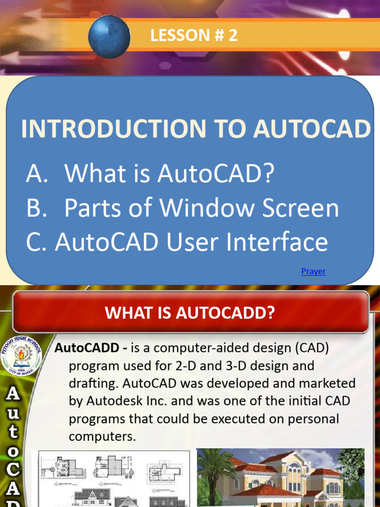 CAD Intro-CAD Interface Pshow | PDF | Auto Cad | Window (Computing)