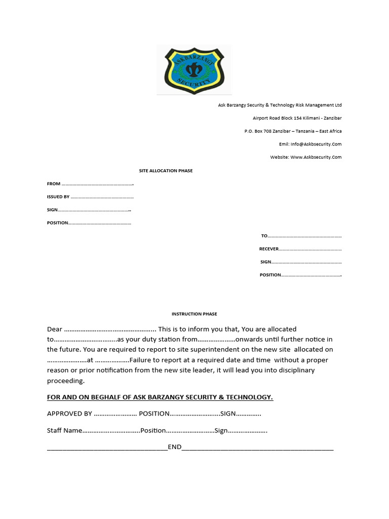 Movement Order | PDF