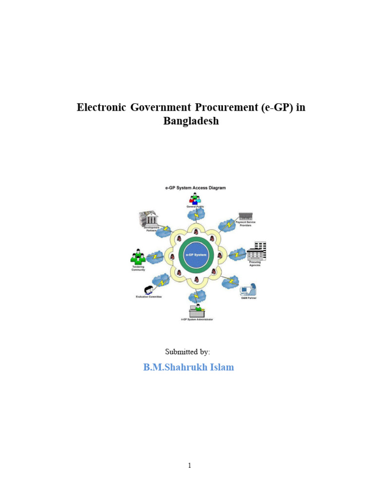 Electronic Government Procurement (e-GP) in Bangladesh: B.M.Shahrukh ...
