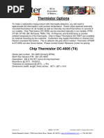 YSI 400 Series Thermistor Data Sheet | PDF | Branches Of Thermodynamics ...