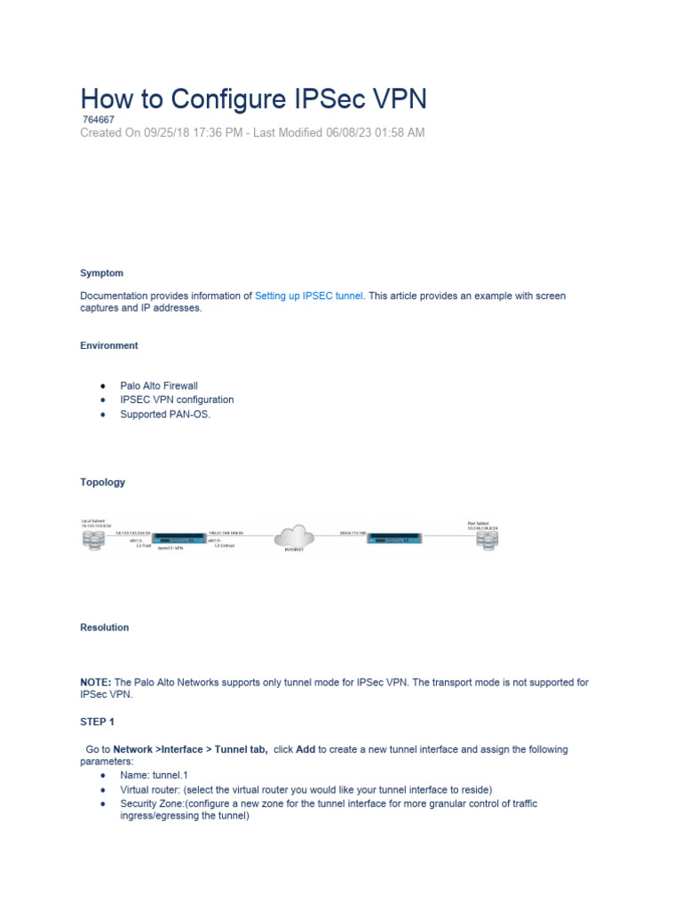 How To Configure Ipsec Vpn Pdf Virtual Private Network Computing