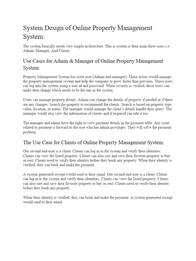 System Property | PDF | Lease | User (Computing)