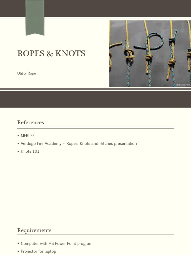 DM 2105 | PDF | Rope | Knot