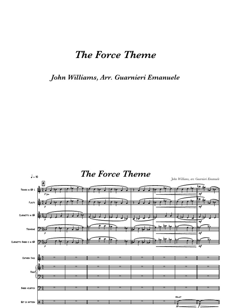 The Force Theme - Partitura e Parti | PDF
