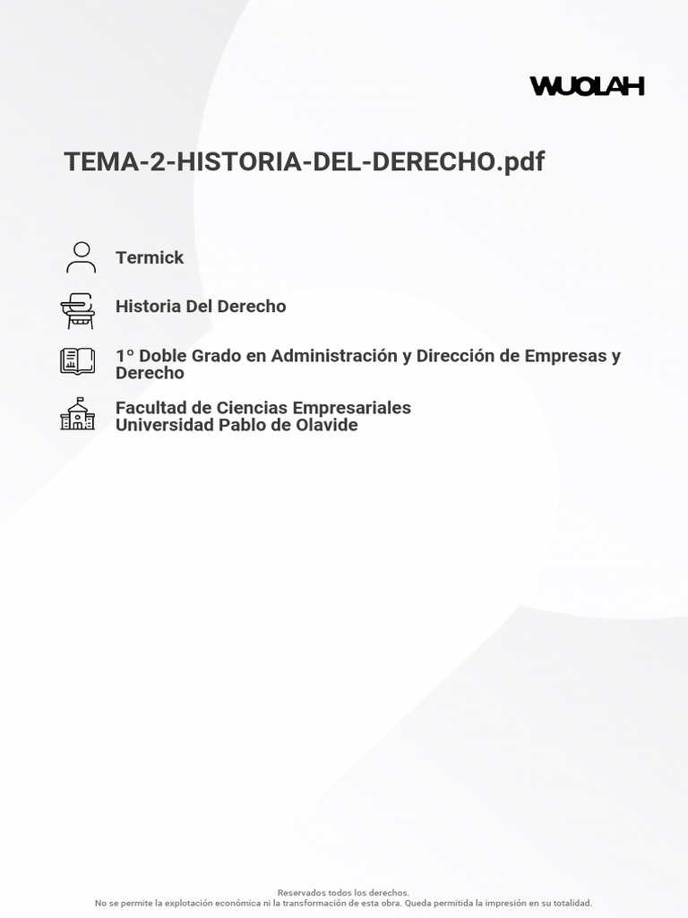 Tema 2 Historia Del Derecho | PDF | España | Sociedad