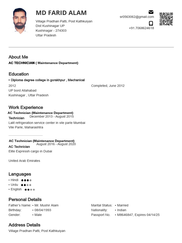 Farid CV | PDF