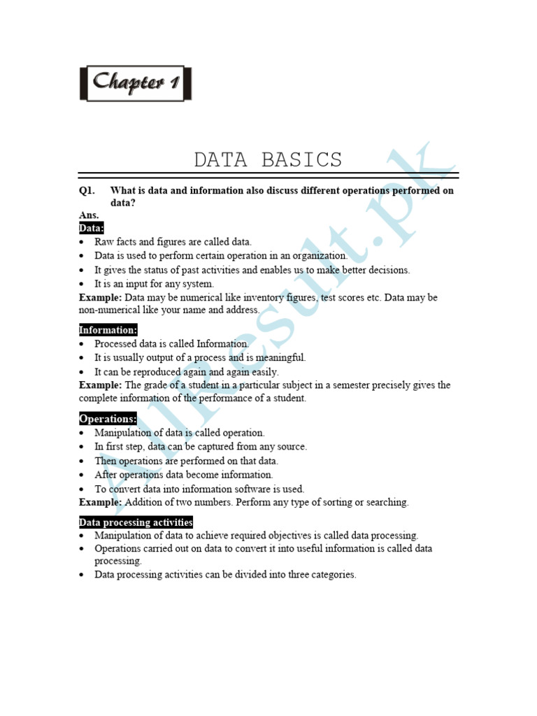 12 Computer CHP 1 | PDF