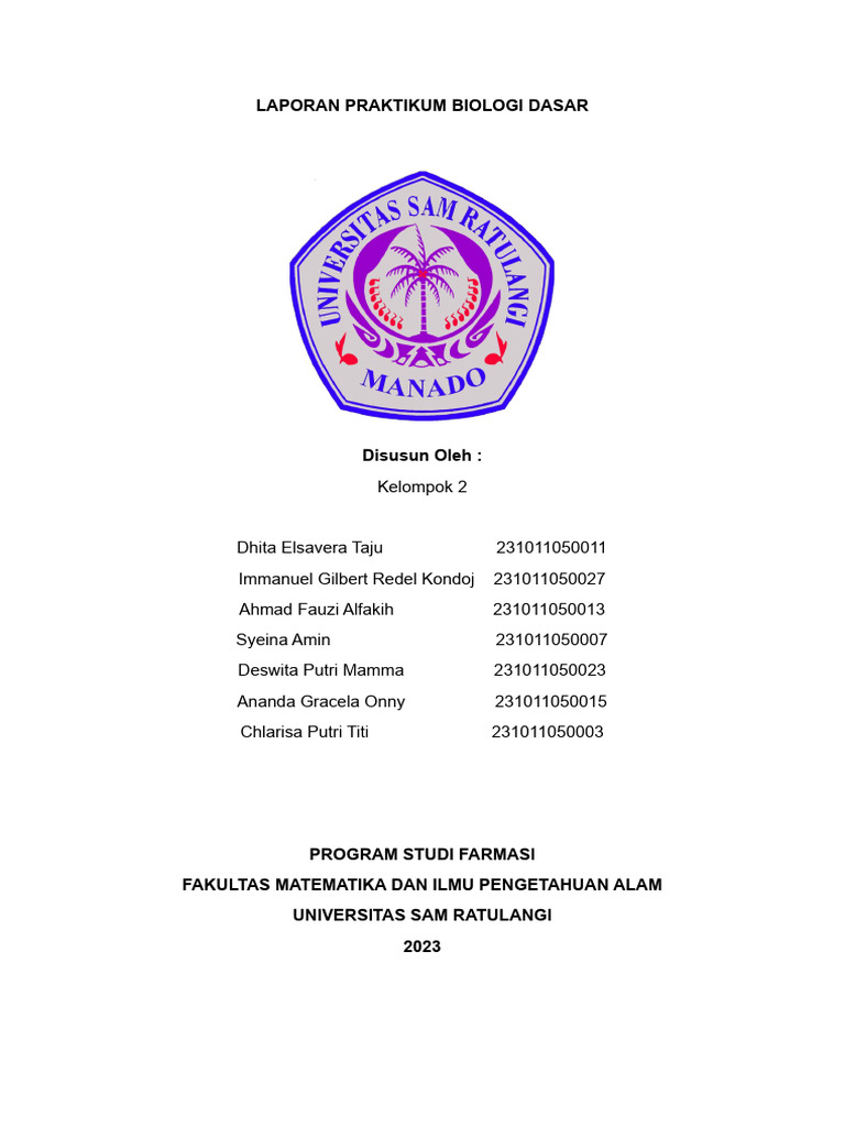 Laporan Praktikum Biologi Dasar | PDF