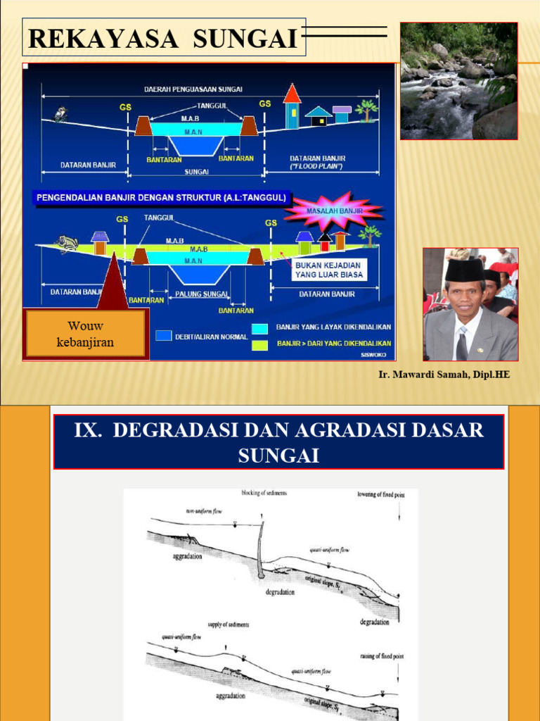 Degradasi Dan Agradasi Dasar Sungai | PDF | Sains & Matematika