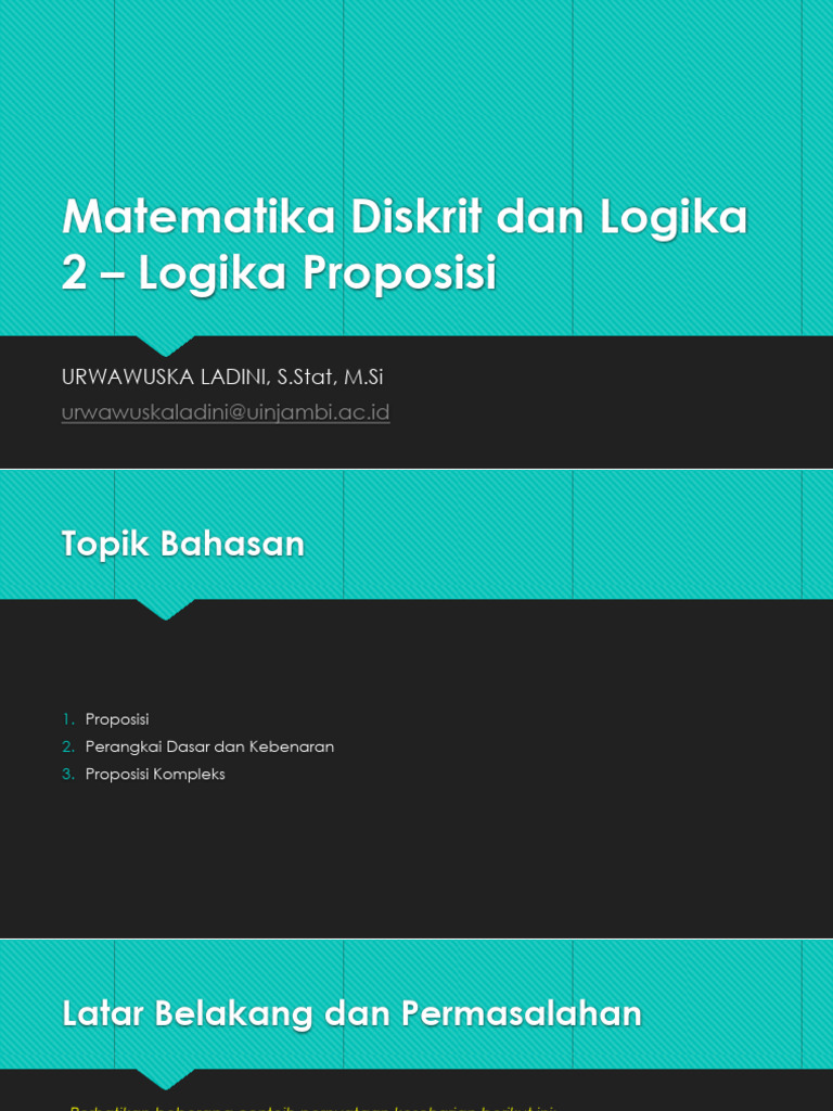 Matematika Diskrit Dan Logika | PDF