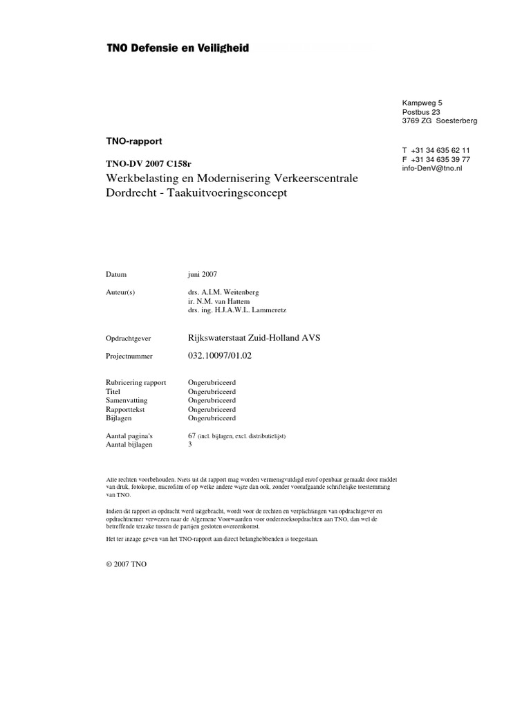 TNO-DV 2007 C158r OCR PDF | PDF
