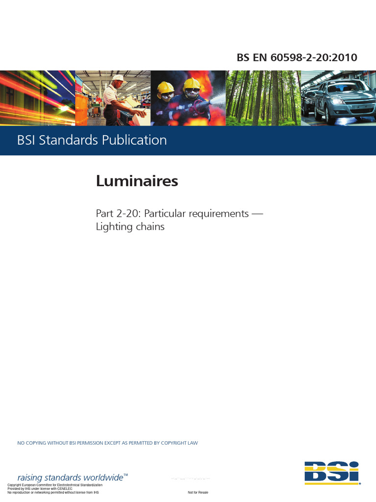 BS en 60598-2-20-2010 | PDF
