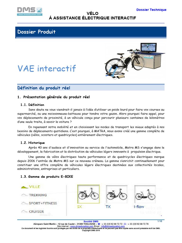 Ressource - Dossier Technique - Avec Sysml | PDF
