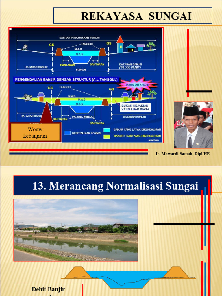 Merancang Normalisasi Sungai | PDF | Metode & Bahan Ajar