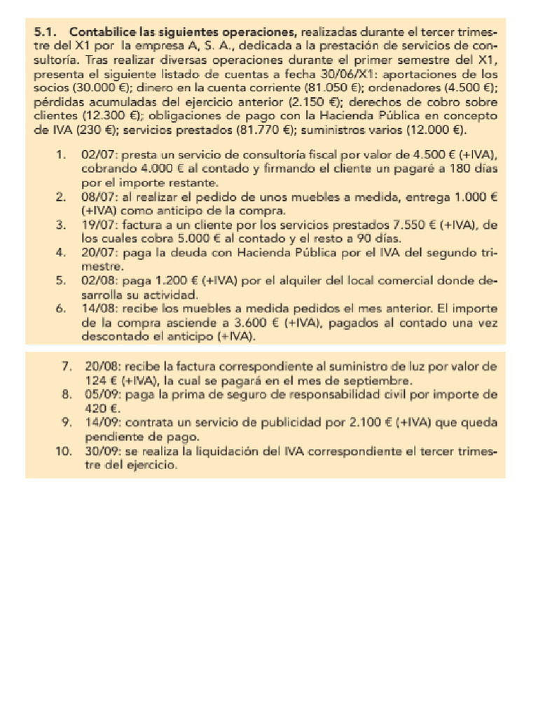 Enunciados Ejercicios Tema 5 | PDF