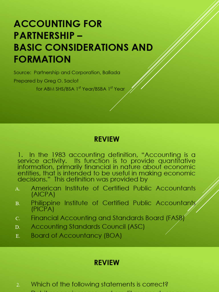 Partnership Accounting Basics | PDF | Debits And Credits | Partnership