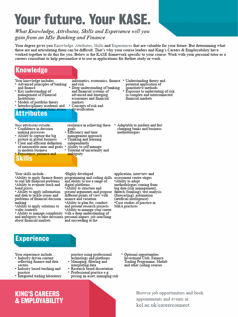 KASE Framework - MSC Banking and Finance | PDF