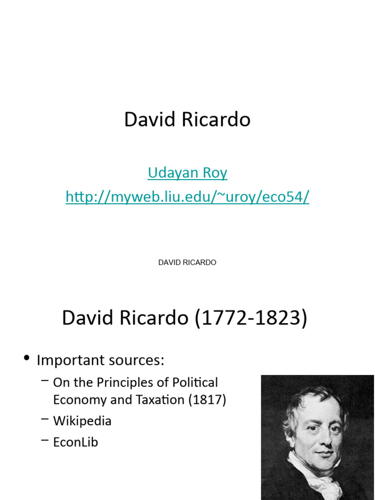 David Ricardo | PDF