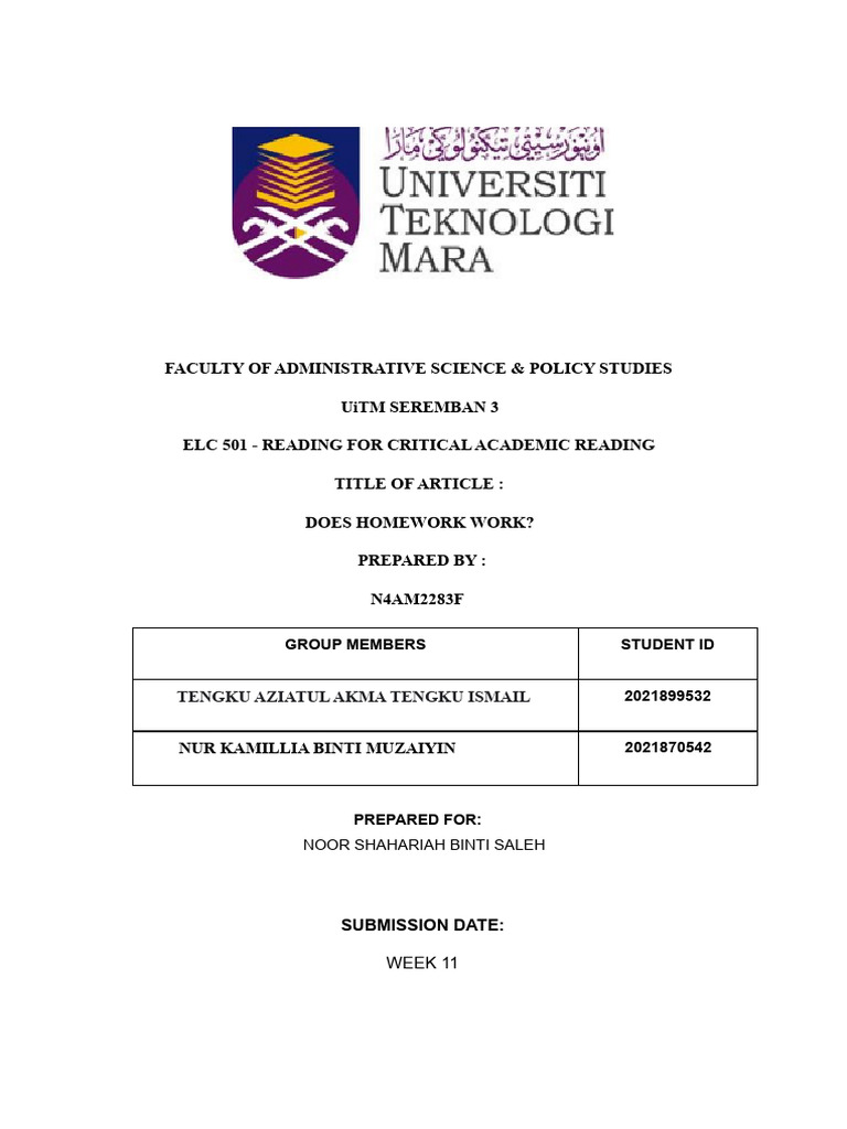 Elc Assessment Tengku Aziatul Akma Tengku Ismail & Nur Kamillia ...