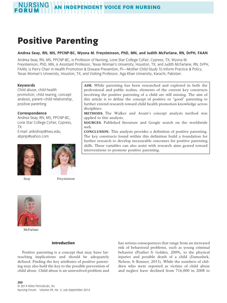 (2014) Positive Parenting | PDF | Parenting | Child Abuse