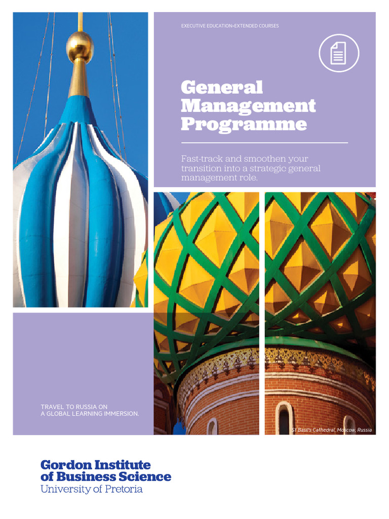 The General Management Programme (GMP) | PDF | Simulation | Leadership