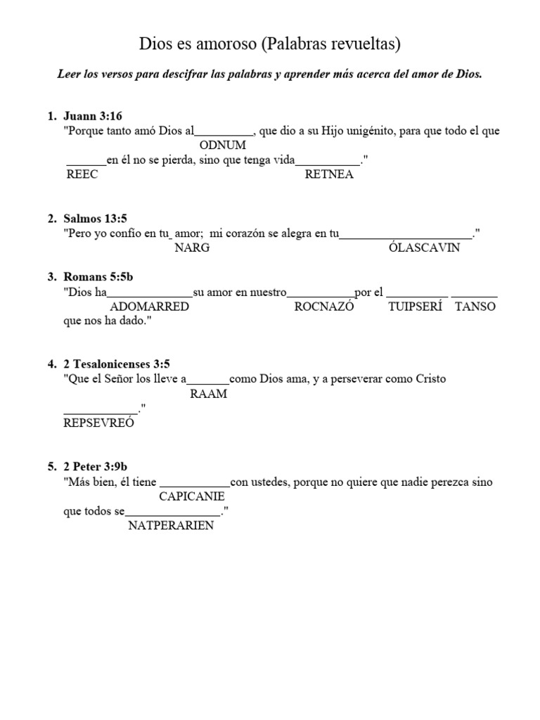 Palabras Revueltas 11 J | PDF
