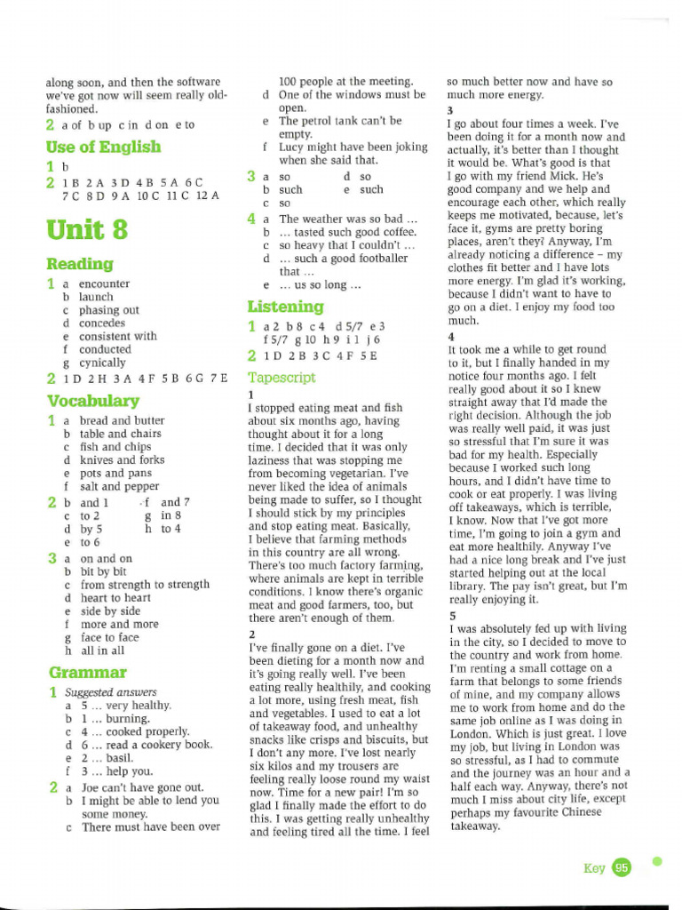 Fce Result Workbook With Key PDF | PDF