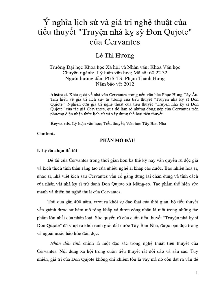 (123doc) - Y-Nghia-Lich-Su-Va-Gia-Tri-Nghe-Thuat-Cua-Tieu-Thuyet-Truyen-Nha-Ky-Sy-Don-Qujote-Cua ...