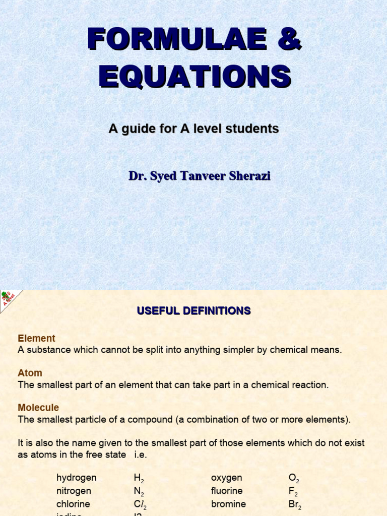 2 - Formula and Equation | PDF