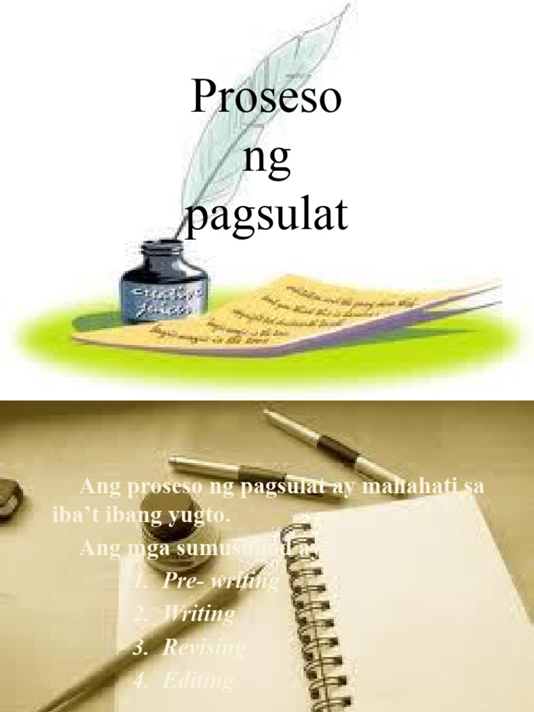 Proseso NG Pagsulat | PDF