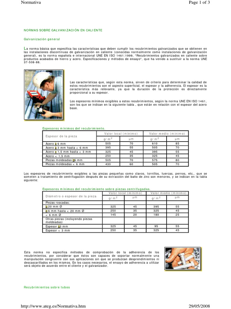 En Iso 1461-Galvanizado | PDF