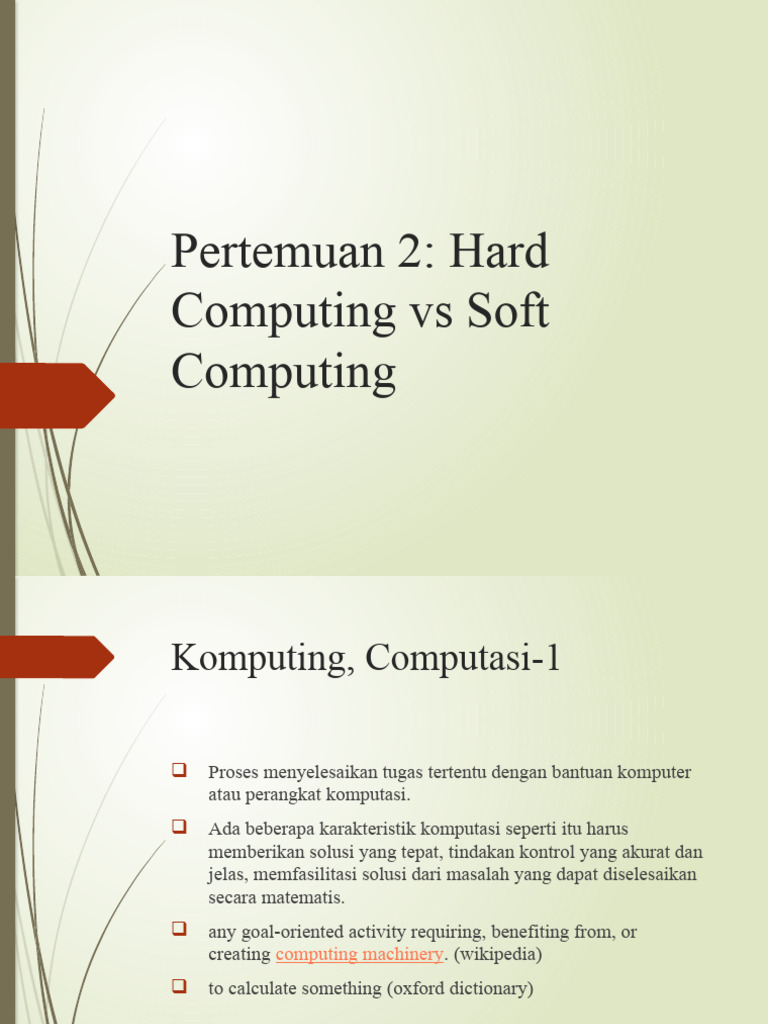 Pertemuan 2 Soft Compt Vs Hard Compt | PDF
