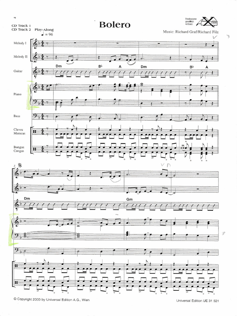 Bolero Partitura | PDF