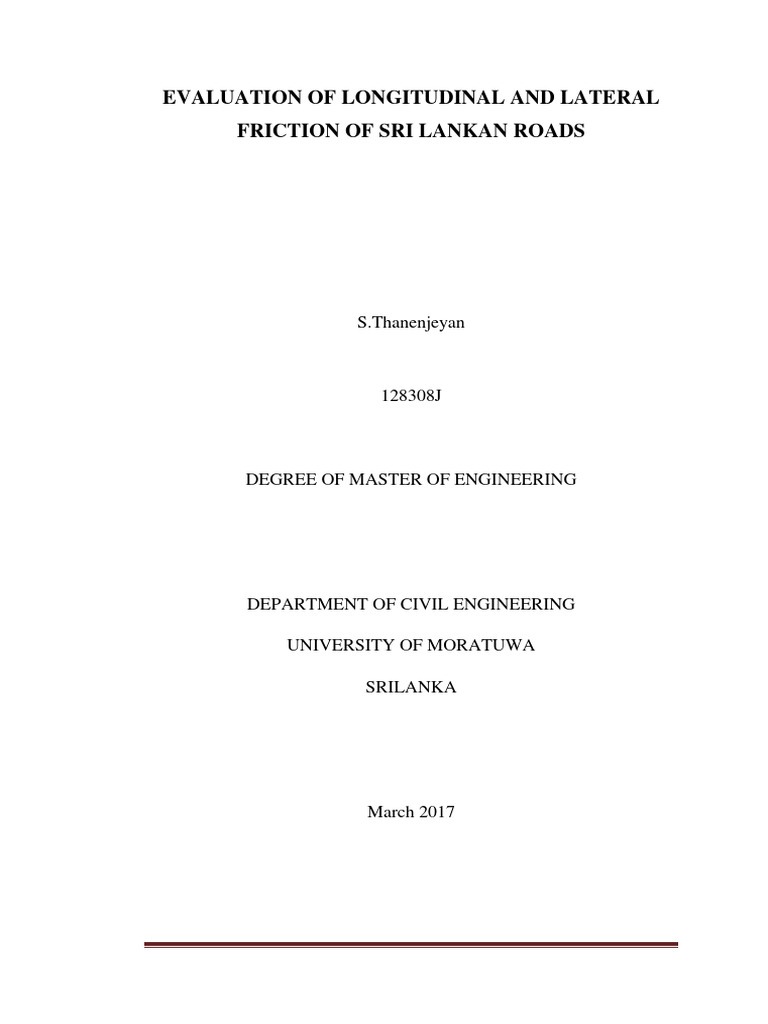 Friction Force Pdf Friction Road